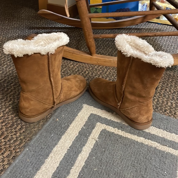 Target | Shoes | Vintage Target Brown Man Made Fur Lined Boots Worn ...
